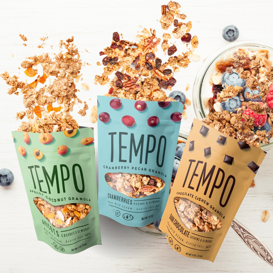 All Day Granola (11oz. bags) Mix-and-Match 6 pack case – Tempo Granola